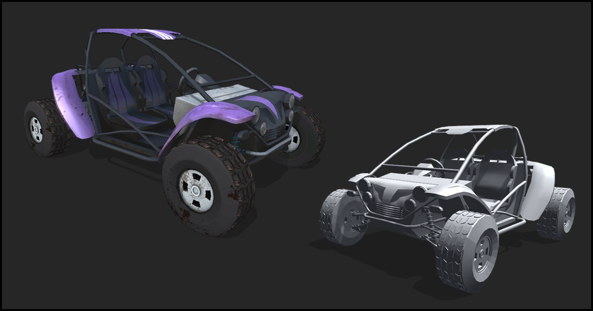 Pgo Bug Racer Buggy Vehicle | 3D Land | Unity Asset Store