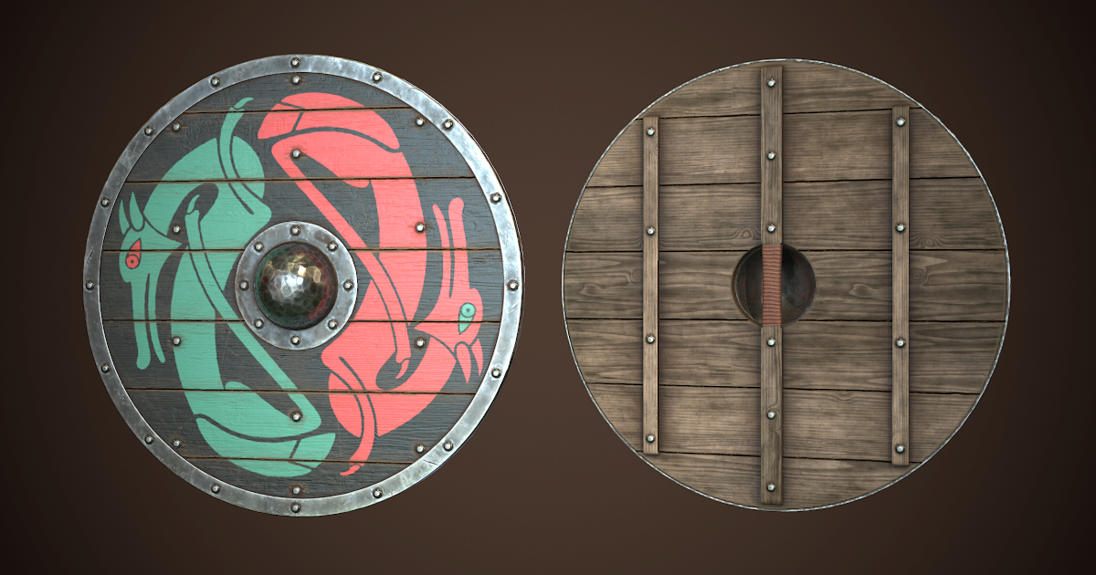 Viking Shield 12 | 3D Weapons | Unity Asset Store