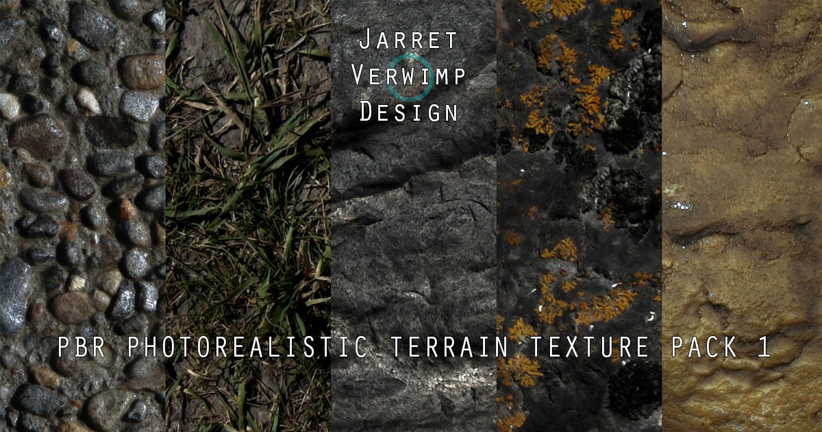 Jarret Verwimp Design PBR Photo Realistic Terrain Texture Pack 1 | 2D ...