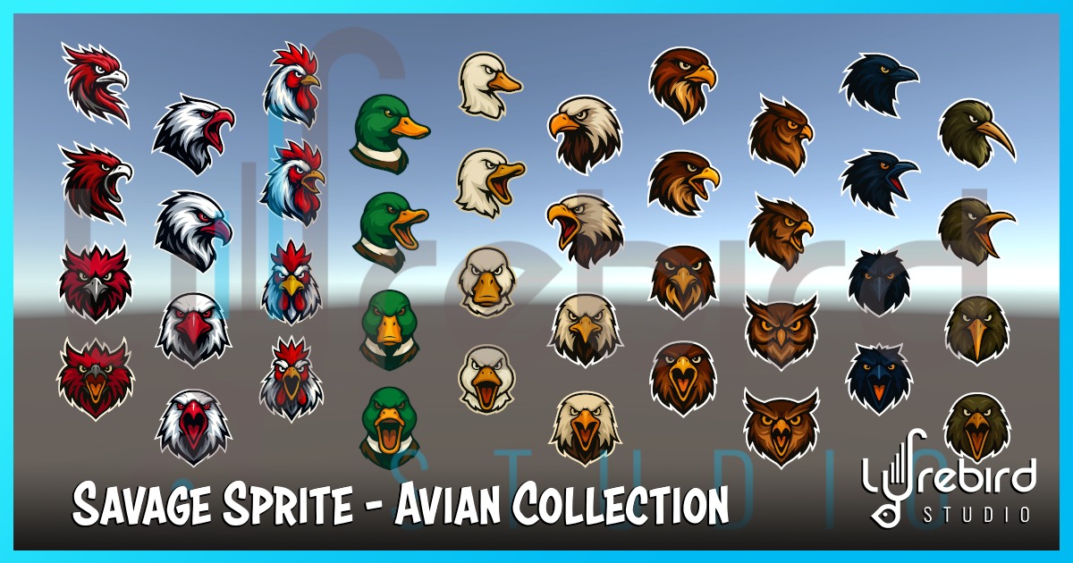 Savage Sprite - Avian Collection | 2D Icons | Unity Asset Store