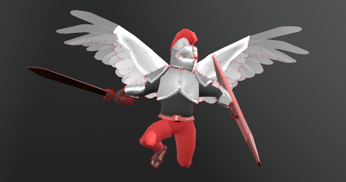 Animated Low Poly Angel Knight | Characters | Unity Asset Store