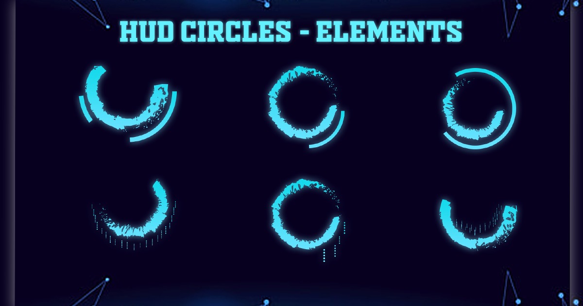 SCI-FI HUD UI Circles Elements-Space GUI components | 2D GUI | Unity Asset Store