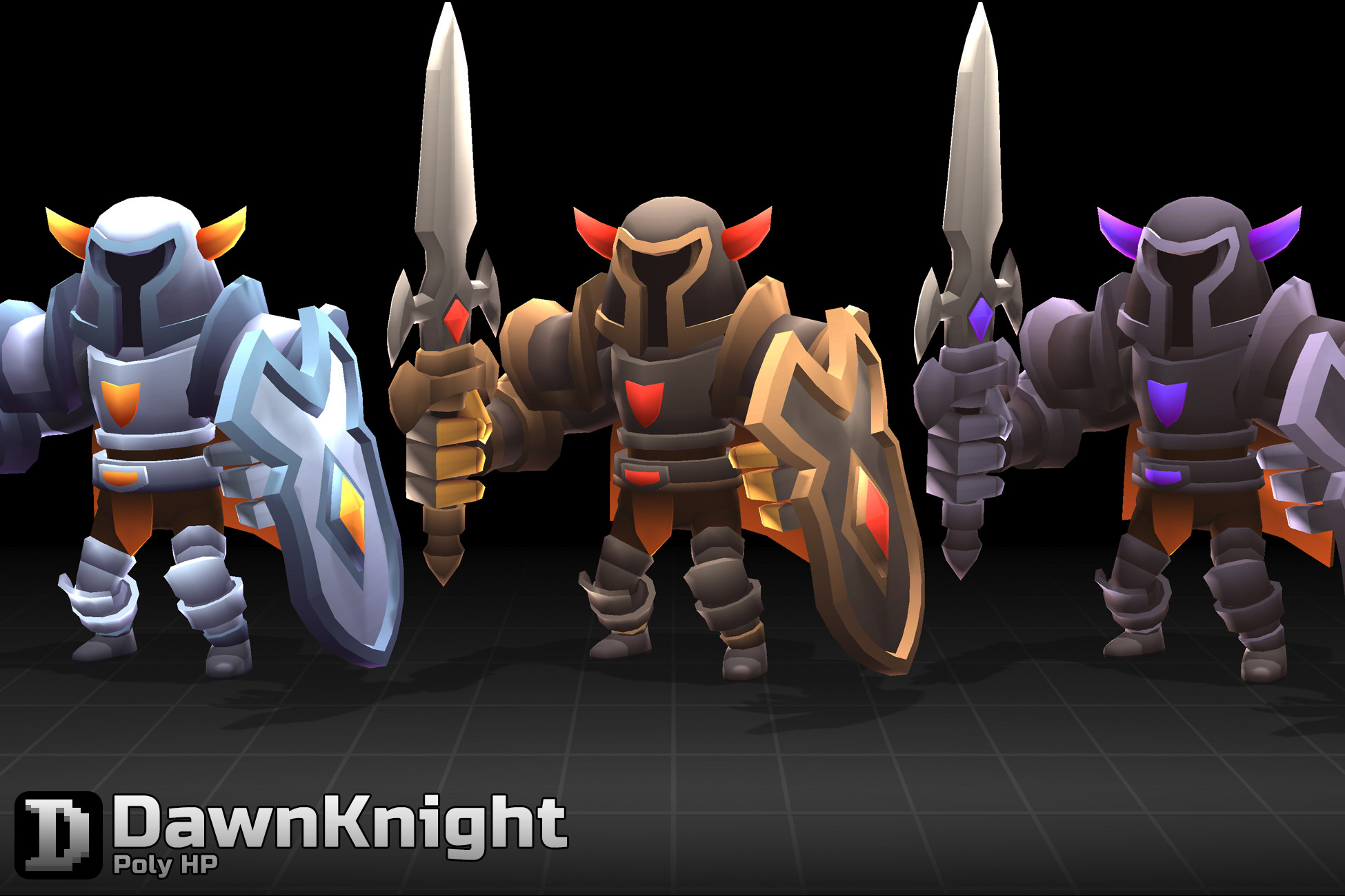 Poly HP - DawnKnight | Characters | Unity Asset Store