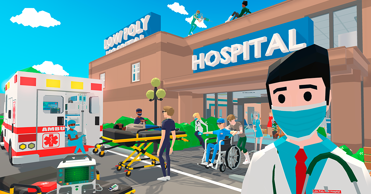 Low Poly Hospital Pack | 3D Urban | Unity Asset Store