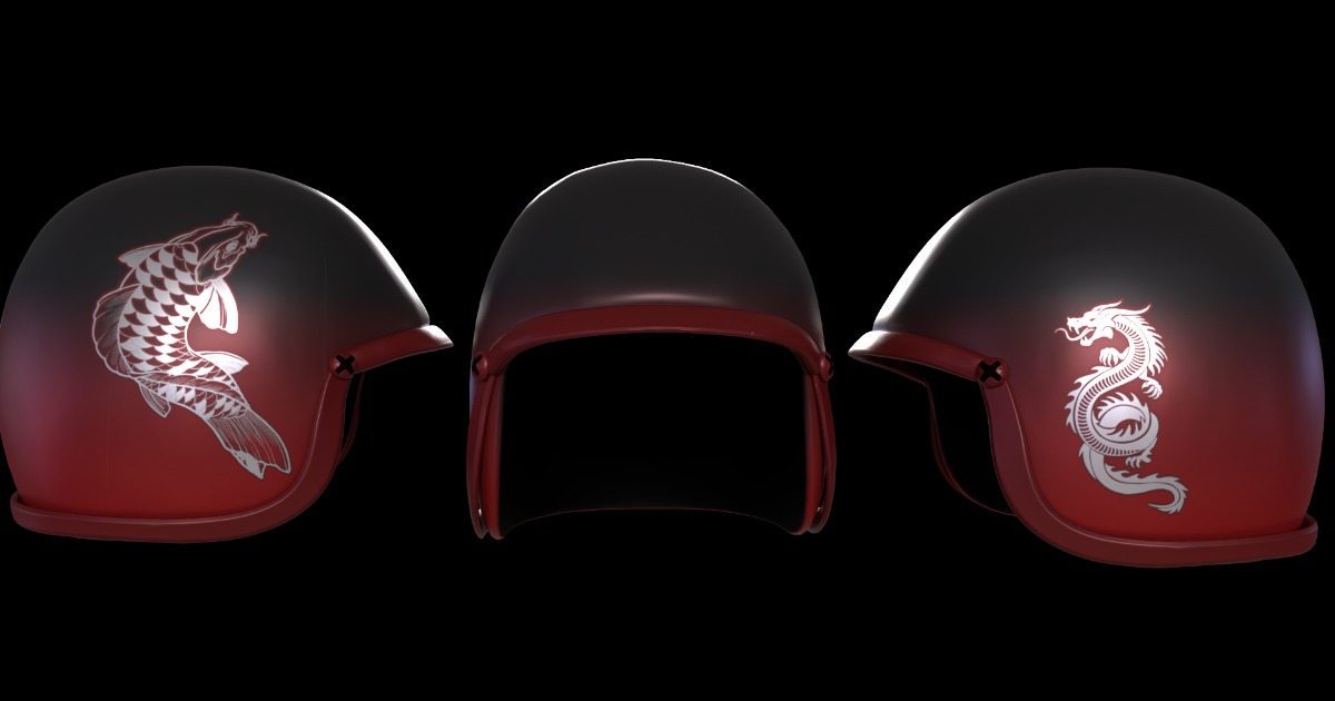 Biker Helmet 3 | Props | Unity Asset Store