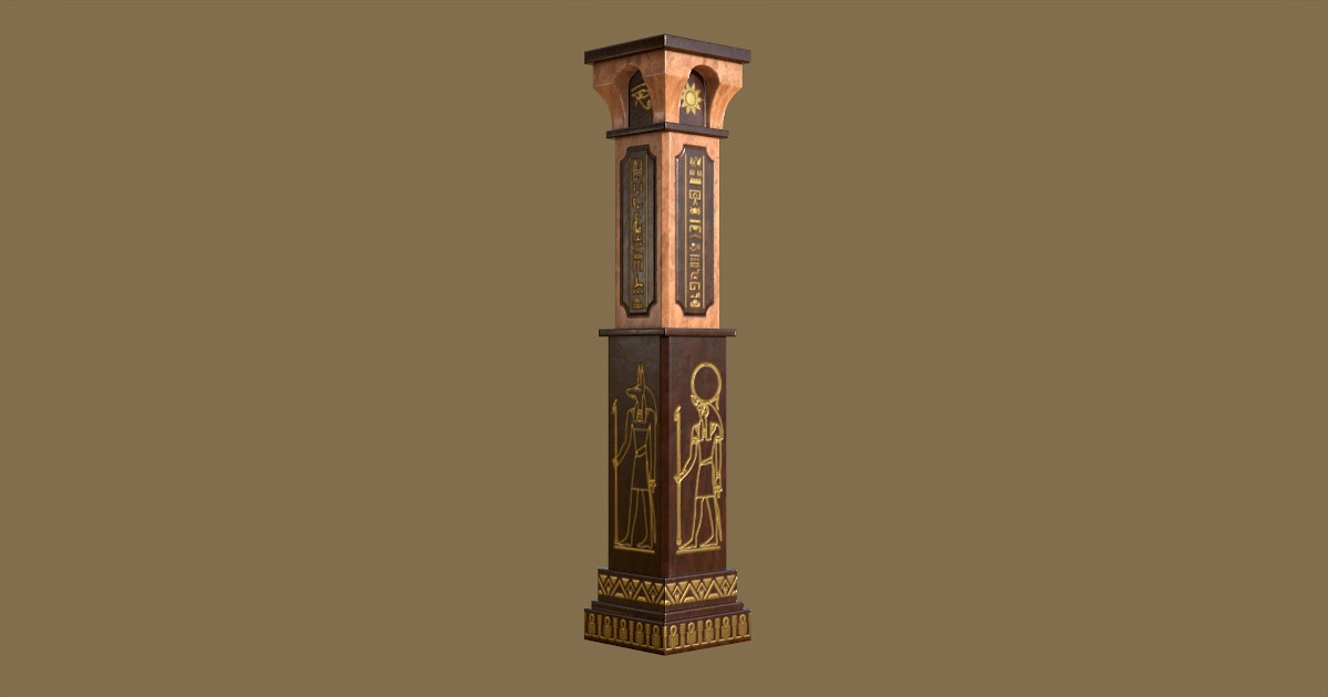 Egyptian_Column_Fantasy_Style | 3D Interior | Unity Asset Store