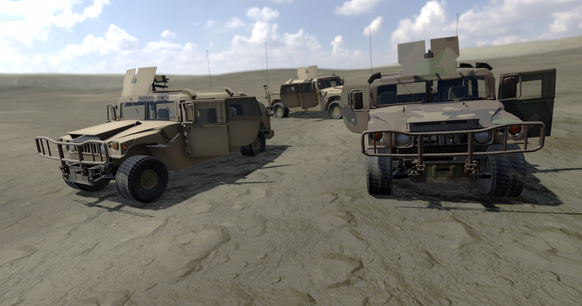 Hummer Jeep Armored Military Vehicle | 3D 車両 | Unity Asset Store