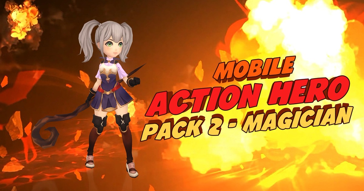Mobile Action Hero Pack 02 - Magician | 3D Animations | Unity Asset Store