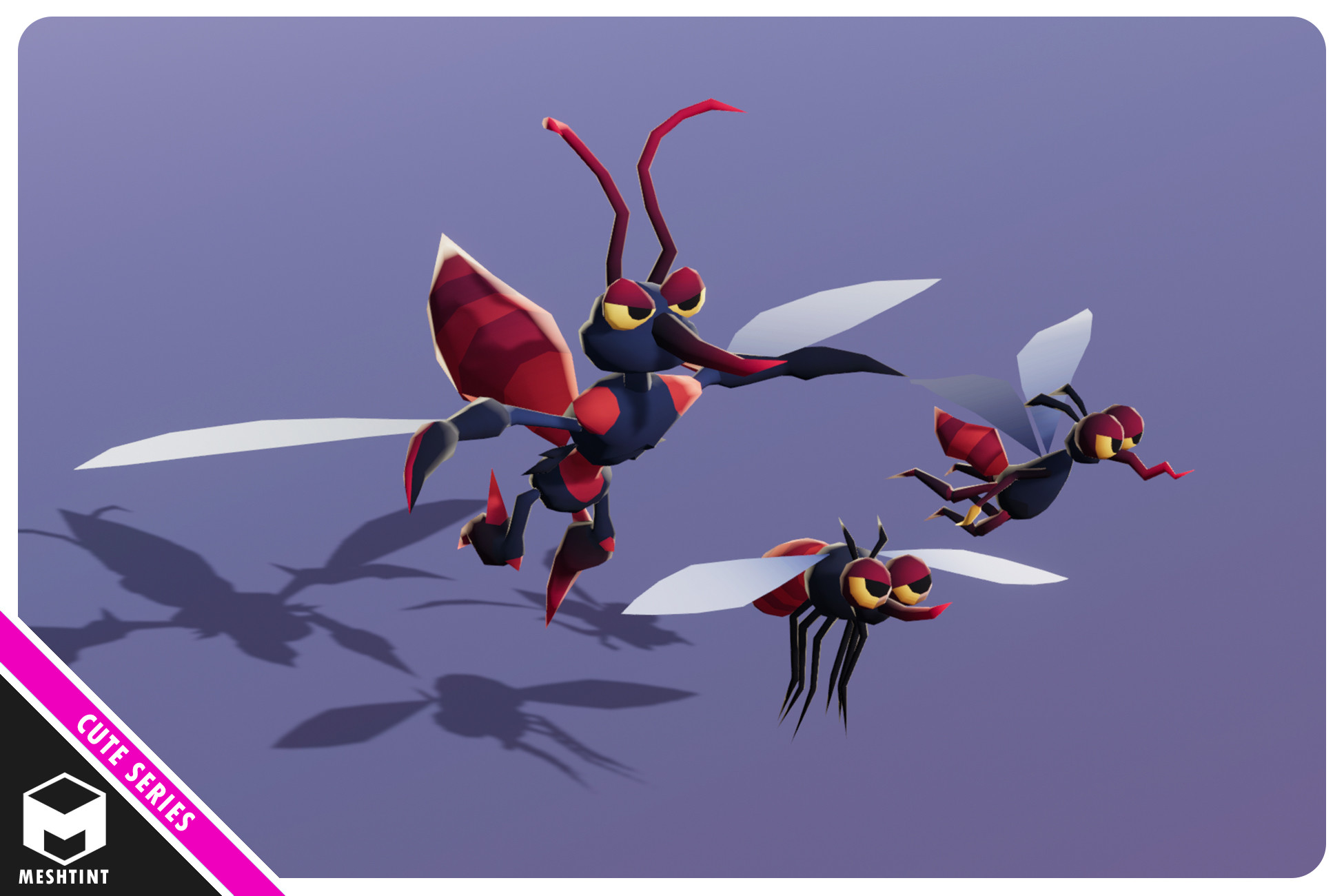 Mosquito Bug Stinger Evolution Pack Cute Series | Characters | Unity ...