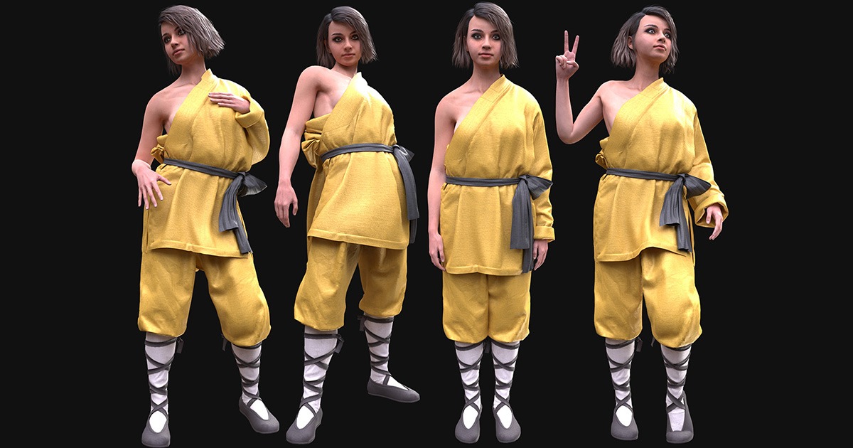 Woman in Martial Uniform 3 - Rigged | 3D Characters | Unity Asset Store