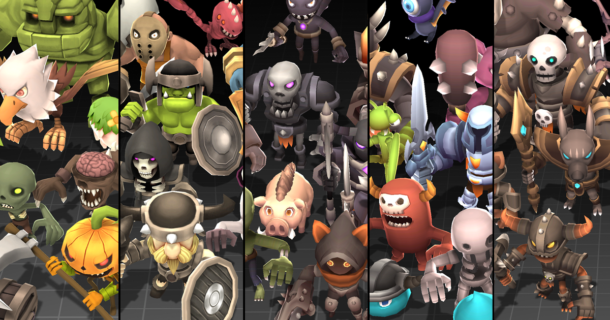 MS - Monster Ultimate Pack | 3D Creatures | Unity Asset Store