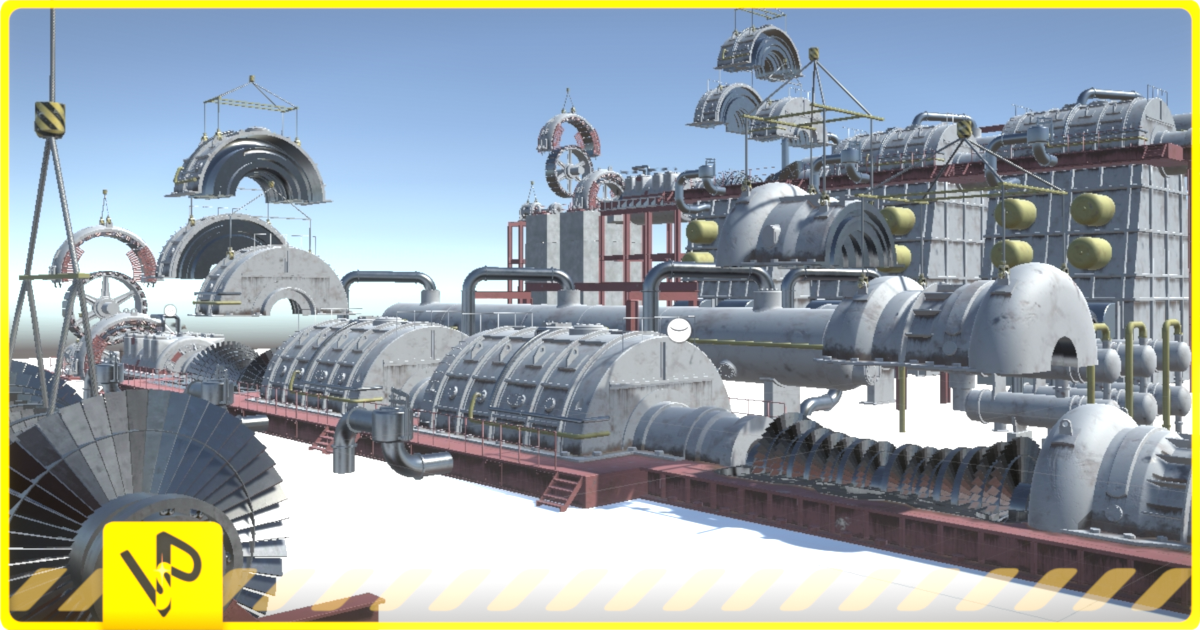 Nuclear power plant | 3D Industrial | Unity Asset Store