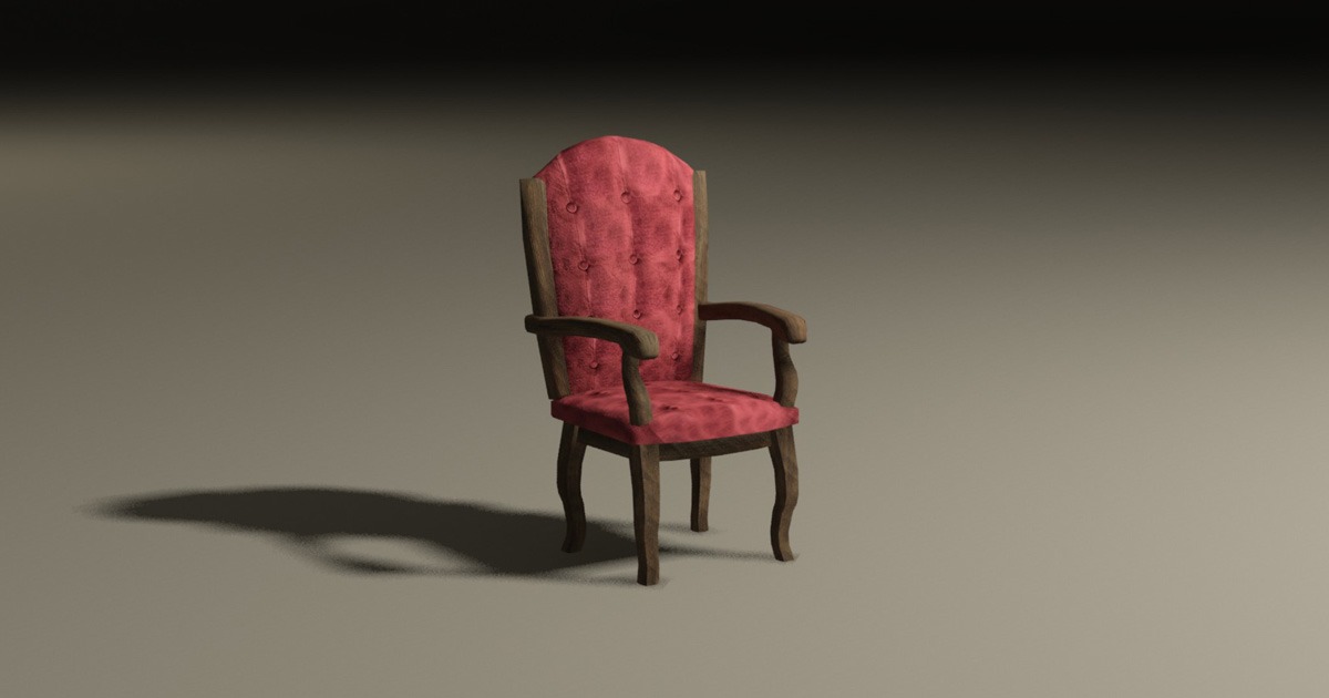Royal elegant Chair | 3D Furniture | Unity Asset Store