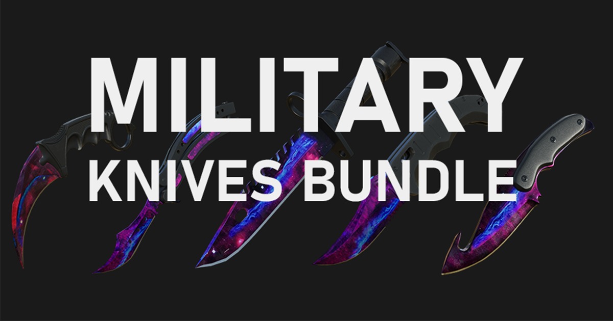 Military Knives Pack | 3D Weapons | Unity Asset Store