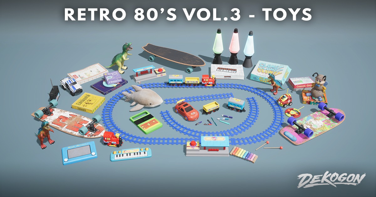 Retro 80's VOL.3 - Toys | 3D Props | Unity Asset Store