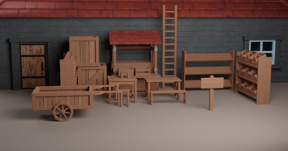House Shaped Props | 3D Environments | Unity Asset Store