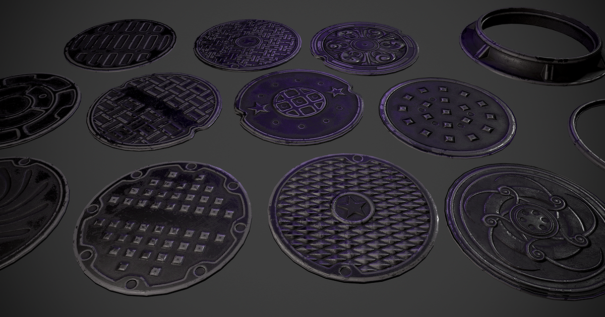 Mini Pack : Manholes | 3D Props | Unity Asset Store