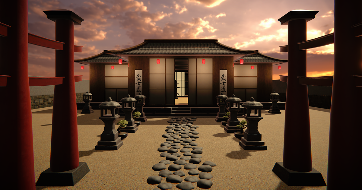 Japan Dojo - Fight arena | 3D Historic | Unity Asset Store