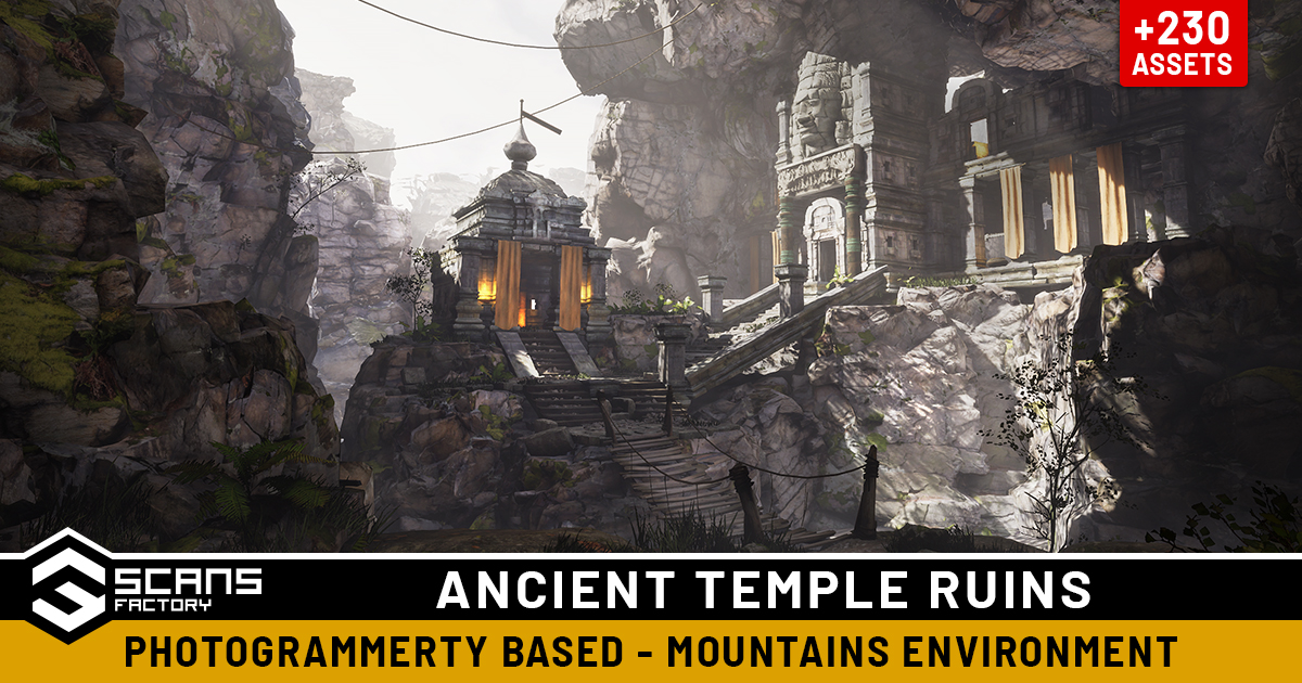 Ancient Temple Ruins - Mountains Environment | 3D Fantasy | Unity Asset Store