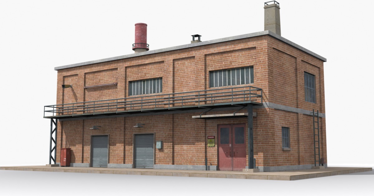 Industrial Factory Building – Variant 03 | 3D Industrial | Unity Asset ...