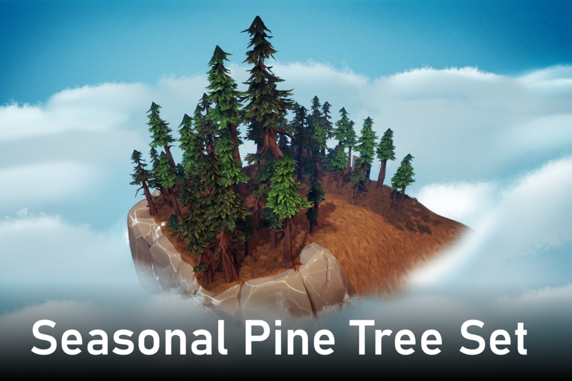 Seasonal Stylized Pine Tree Set | 3D Landscapes | Unity Asset Store