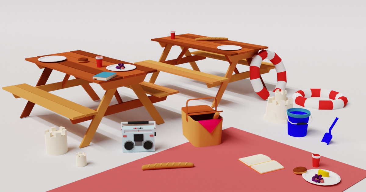 Simple - Picnic Assets | 3D Props | Unity Asset Store