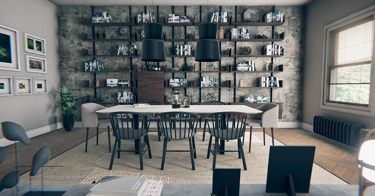 Living Room Interior | Blue Dot Studios | 3D Urban | Unity Asset Store