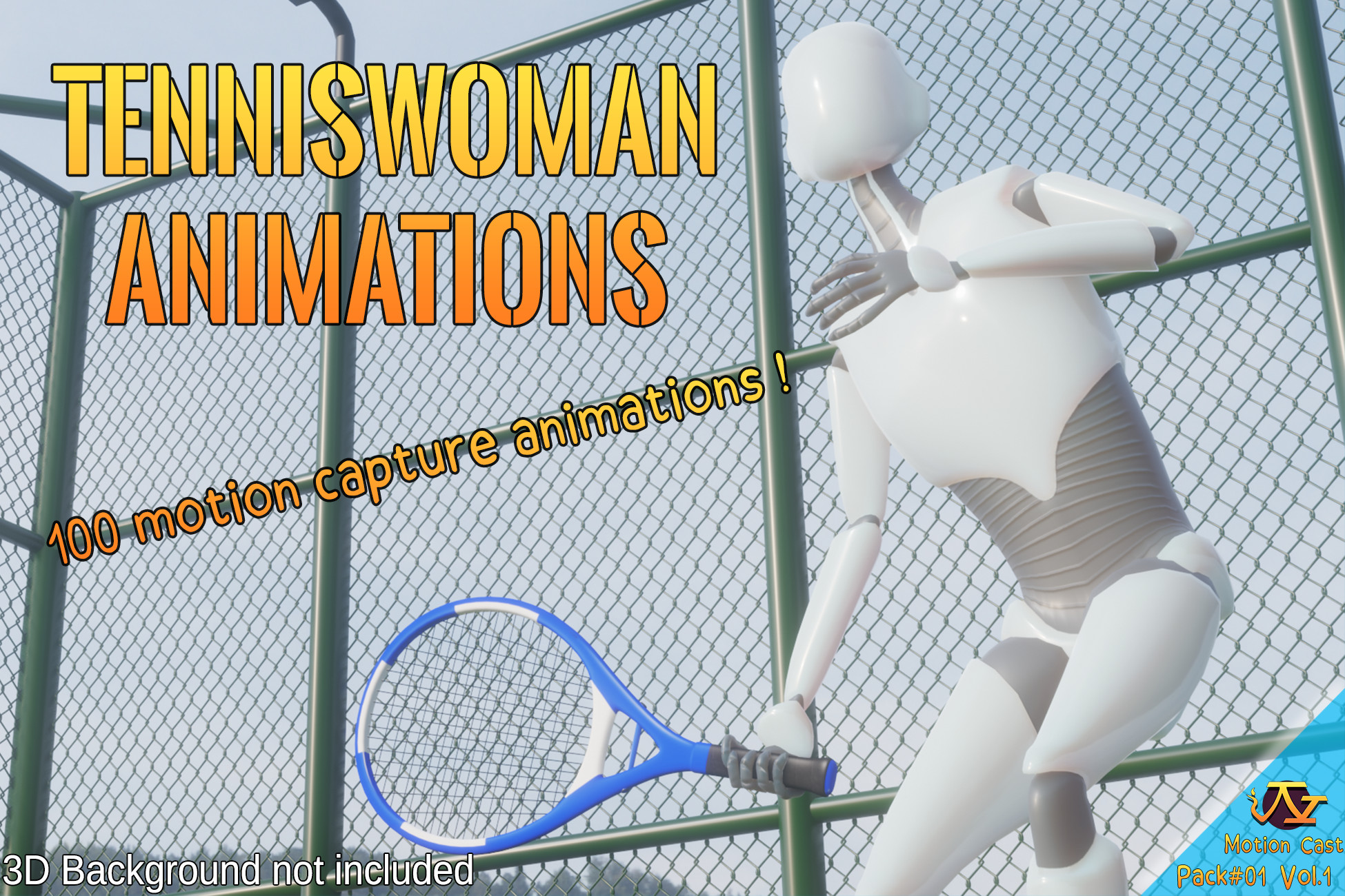 Tenniswoman animations (Motion Cast#01 Vol.1) | 3D Animations | Unity ...