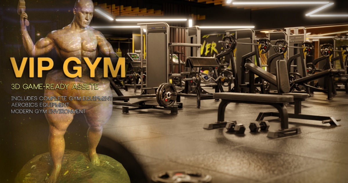 Gym Complete Scene | 3D Environments | Unity Asset Store