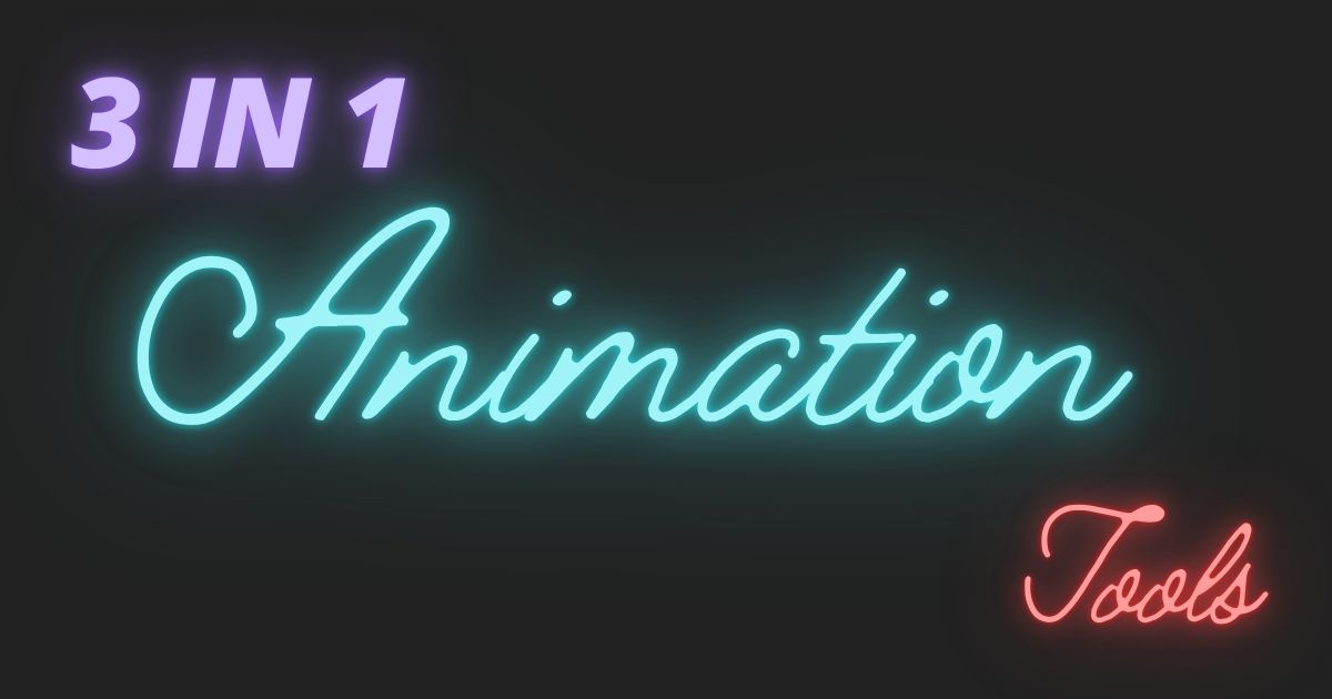 3 in 1 Animation tools | Animation path | video reference | ユーティリティ ツール ...