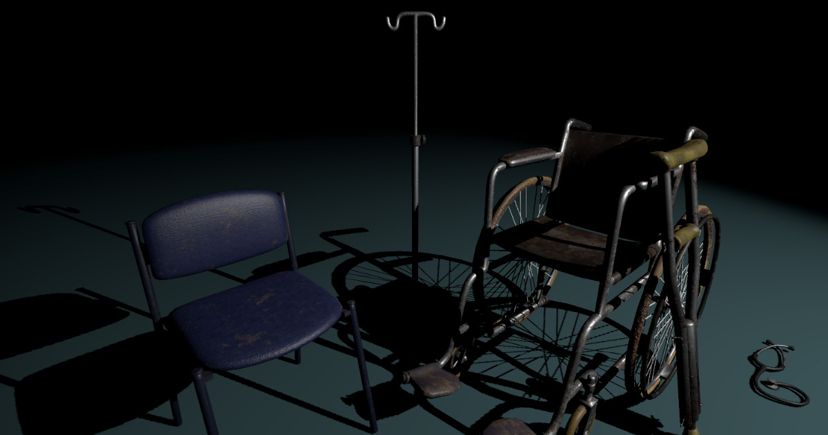 Hospital Horror Props | 3D Interior | Unity Asset Store