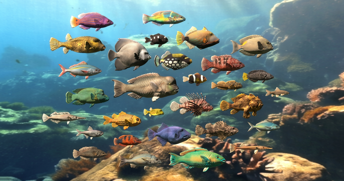 Tropical fish - large pack | Characters | Unity Asset Store