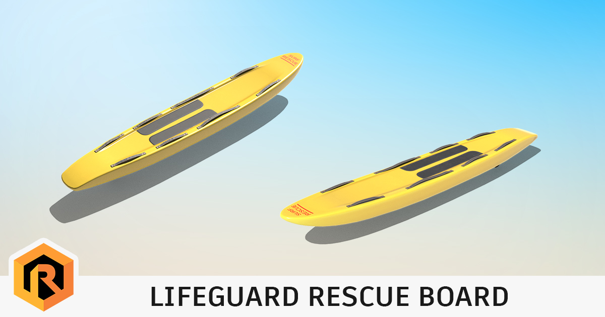 Lifeguard Rescue Board | 3D Props | Unity Asset Store