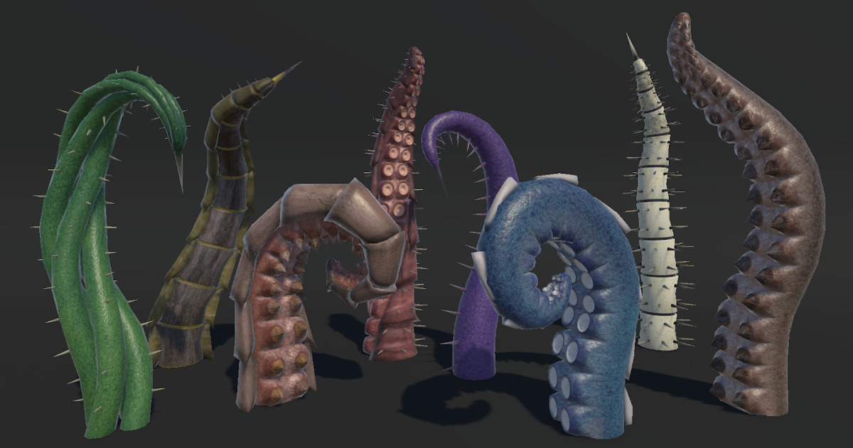 Tentacle - PBR | 3D Creatures | Unity Asset Store