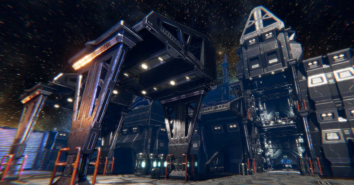 Sci-Fi Heavy Station Kit base AUGMENTED | 3D Sci-Fi | Unity Asset Store
