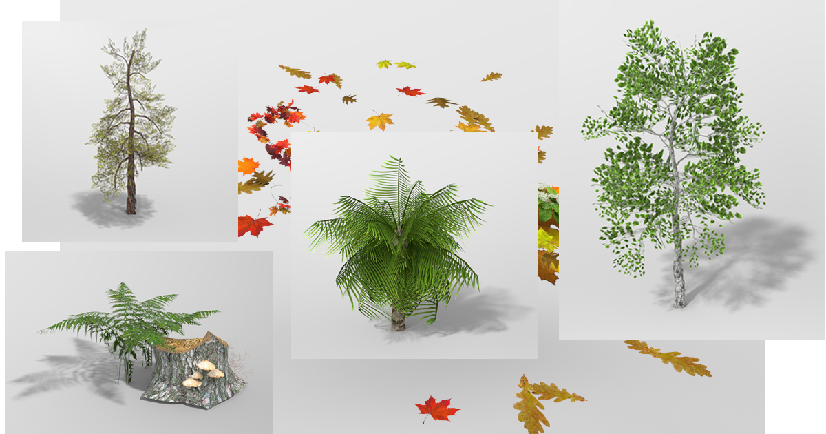 Trees Plants and Bushes Pack01 | 3D Landscapes | Unity Asset Store
