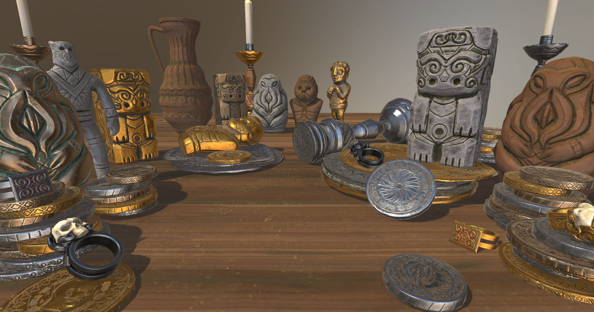 PBR Treasures pack | 3D Interior | Unity Asset Store