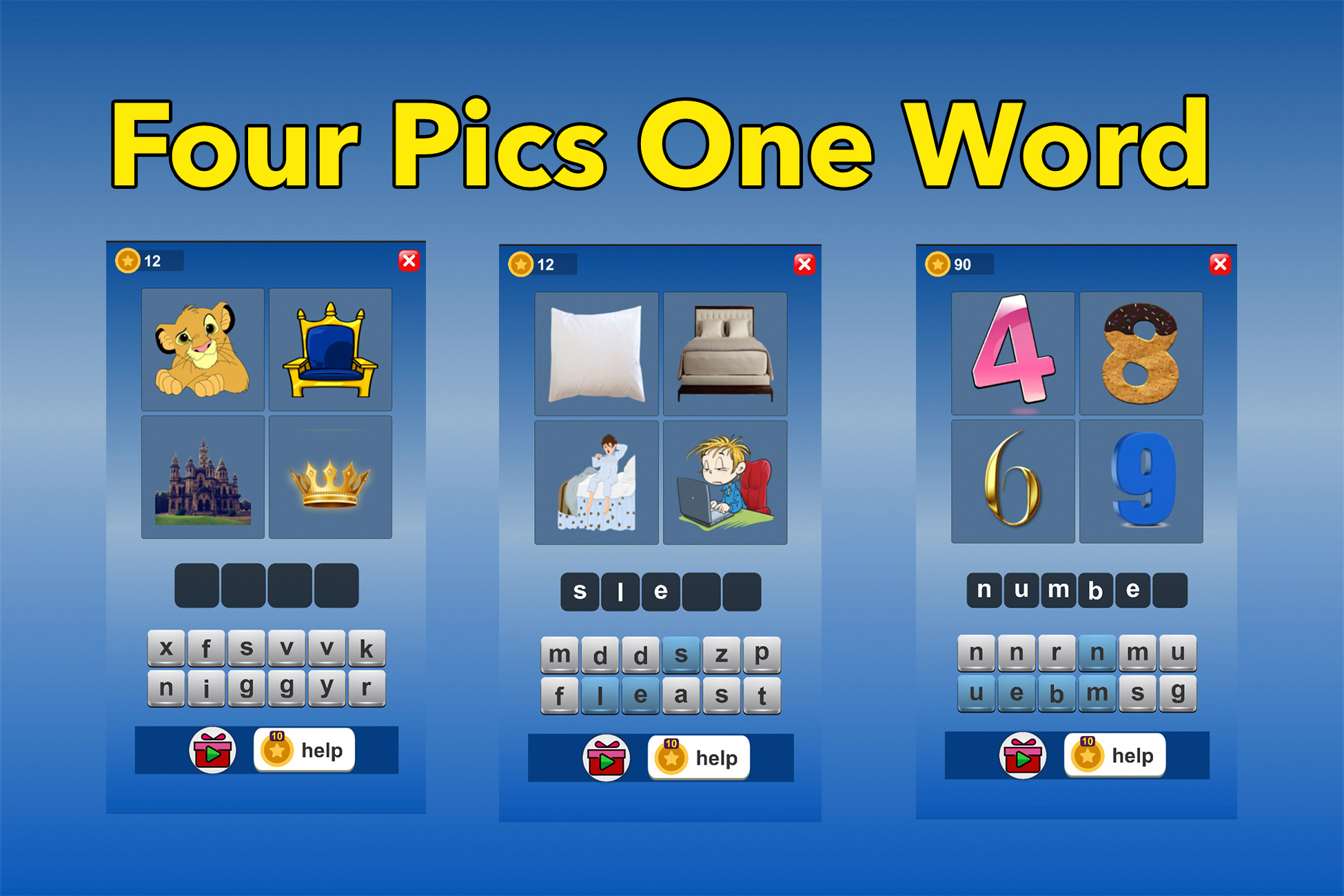 Four Pics (Word Games) | Packs | Unity Asset Store