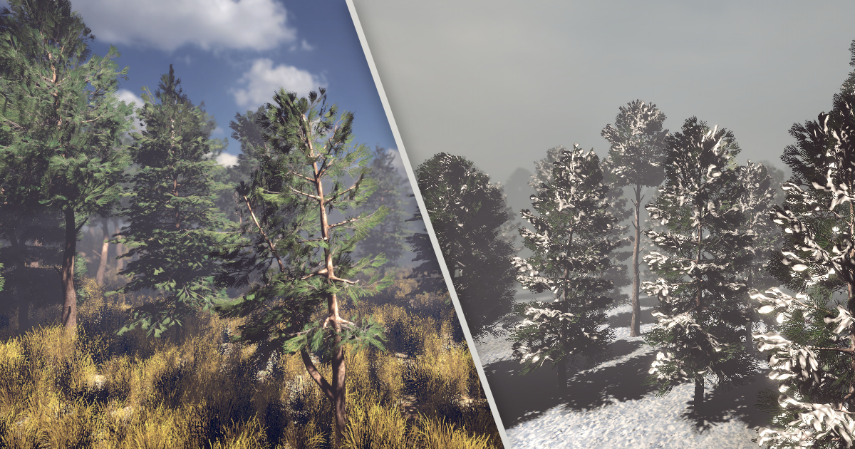 Conifers Vol.2 - Pines | 3D Trees | Unity Asset Store