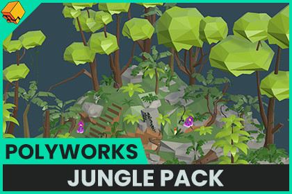Low Poly Jungle Pack - Polyworks | Unity AssetStore Price down information