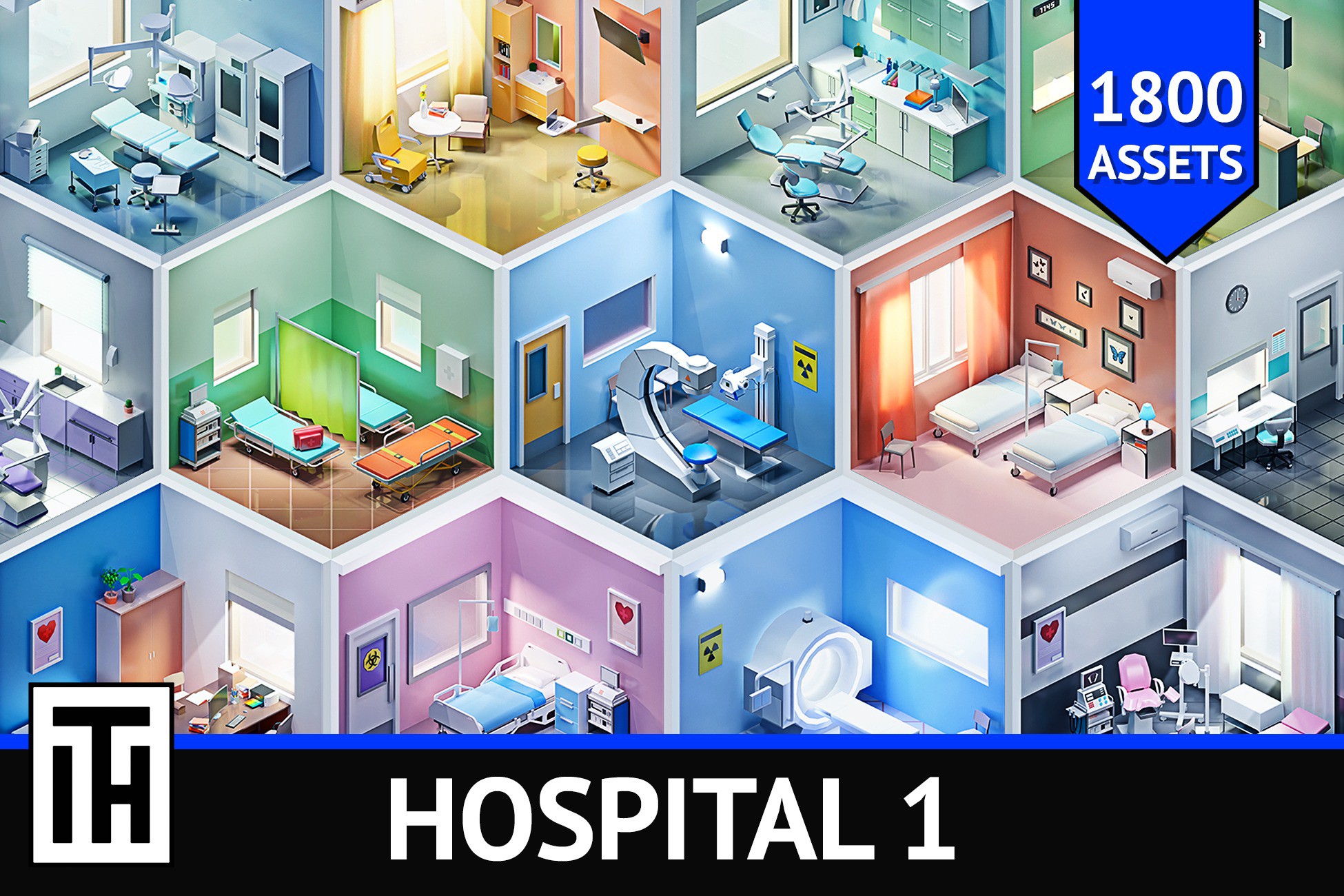 Hospital 1 | 3D 内饰 | Unity Asset Store
