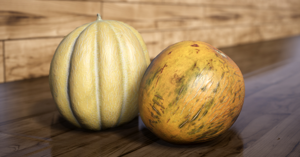 4k Scanned Melon | 3D Food | Unity Asset Store