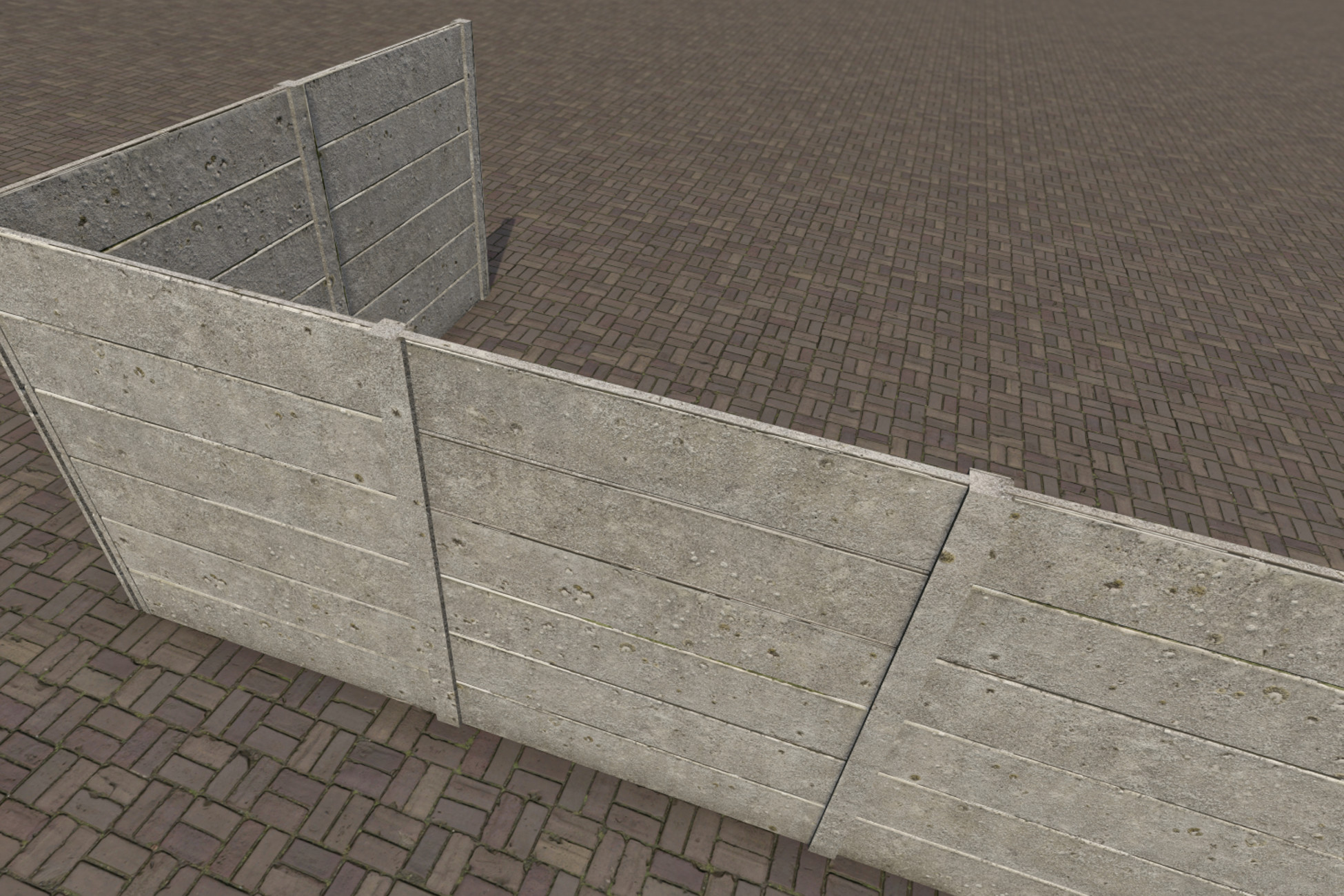 Modular Concrete Wall | 3D Exterior | Unity Asset Store