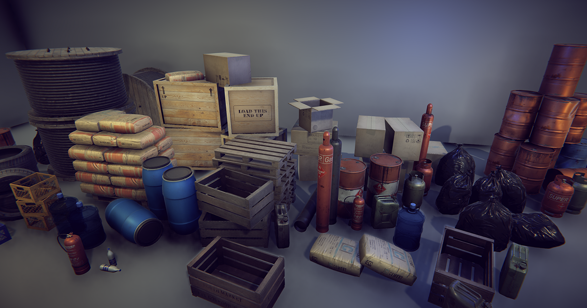Industry Props Pack | 3D 산업도구 | Unity Asset Store