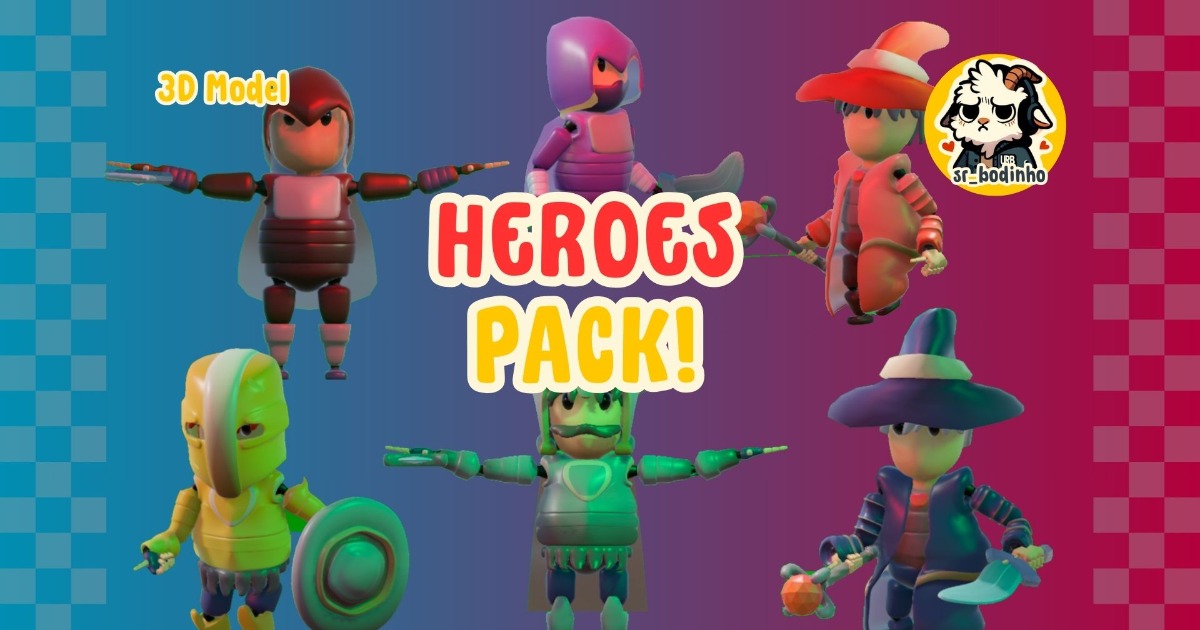 HEROES PACK | 3D 캐릭터 | Unity Asset Store