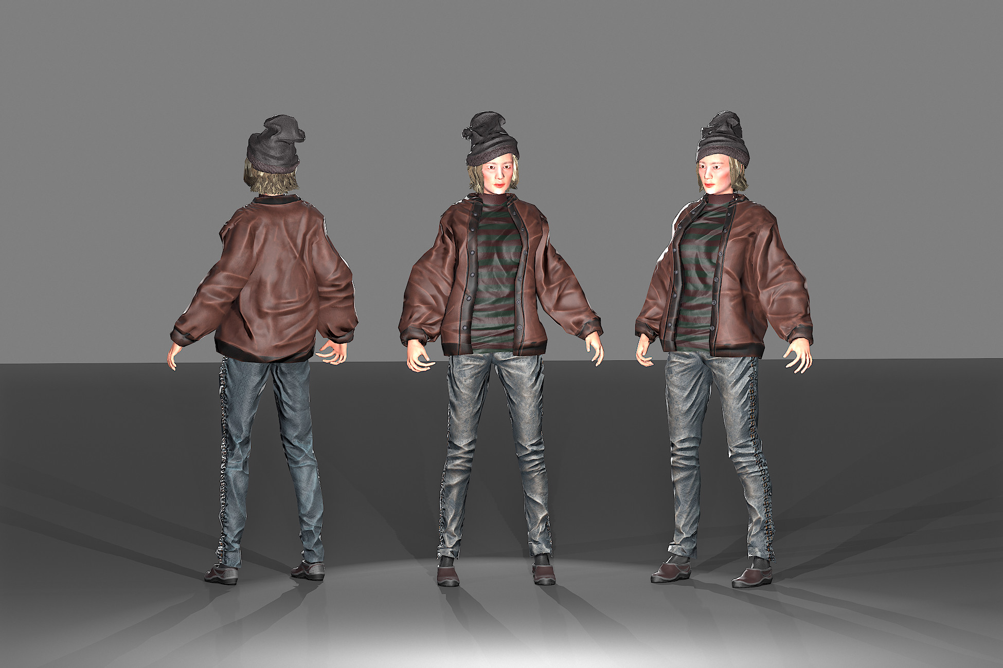Woman with cap and jacket | Characters | Unity Asset Store