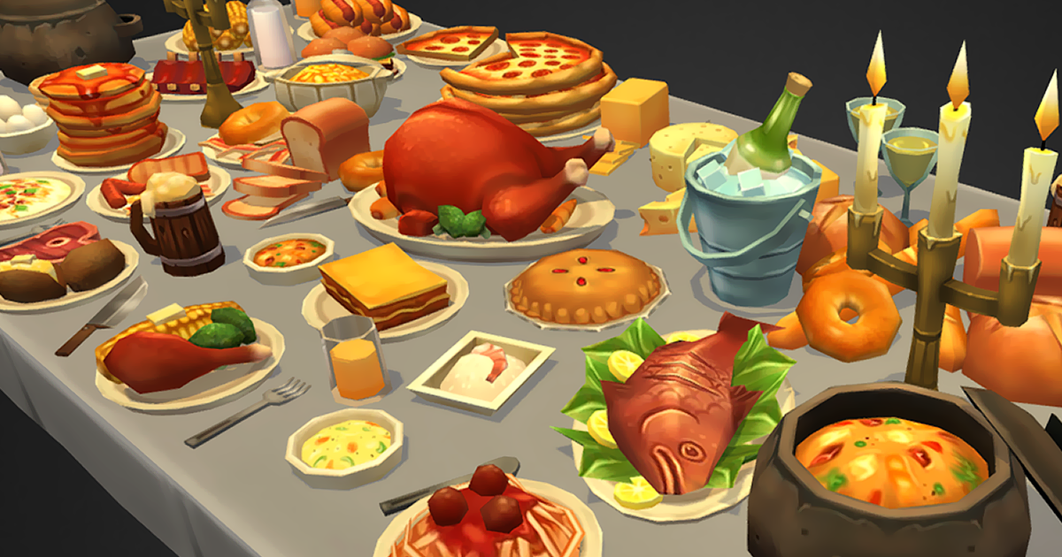 Delicious Food 01 | 3D Food | Unity Asset Store