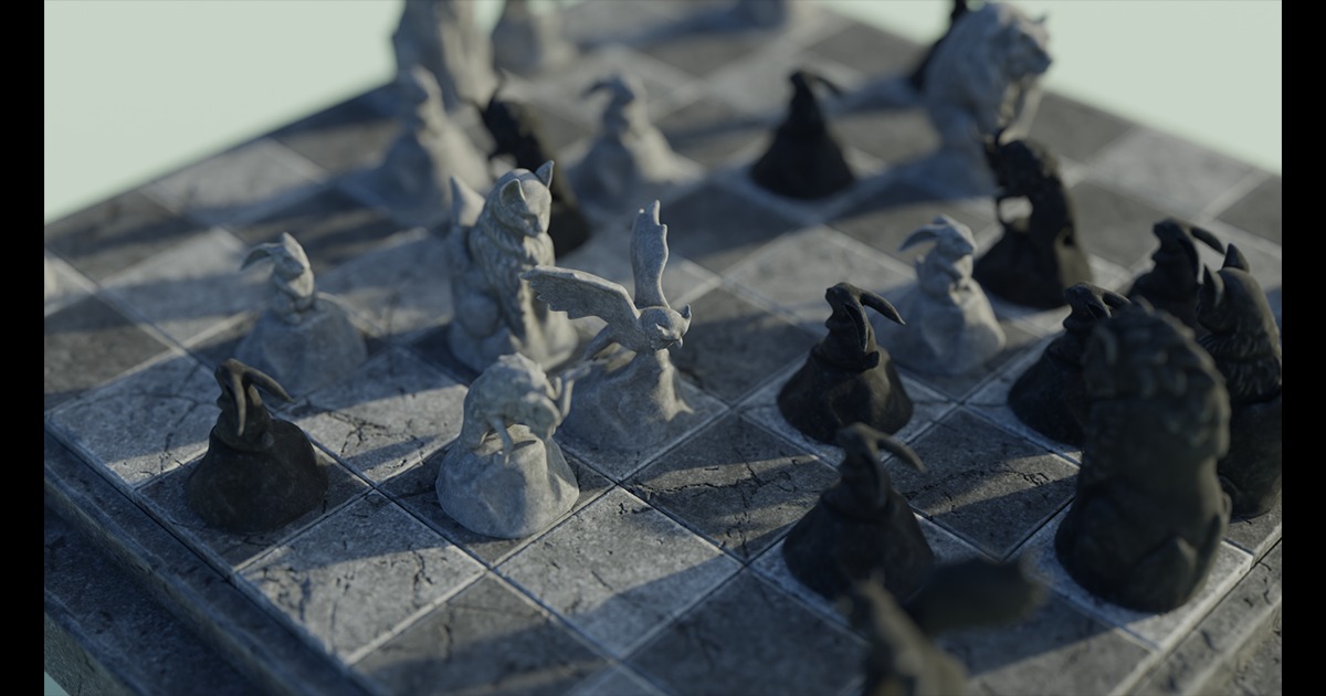Chess with animal figures URP | 3D Props | Unity Asset Store
