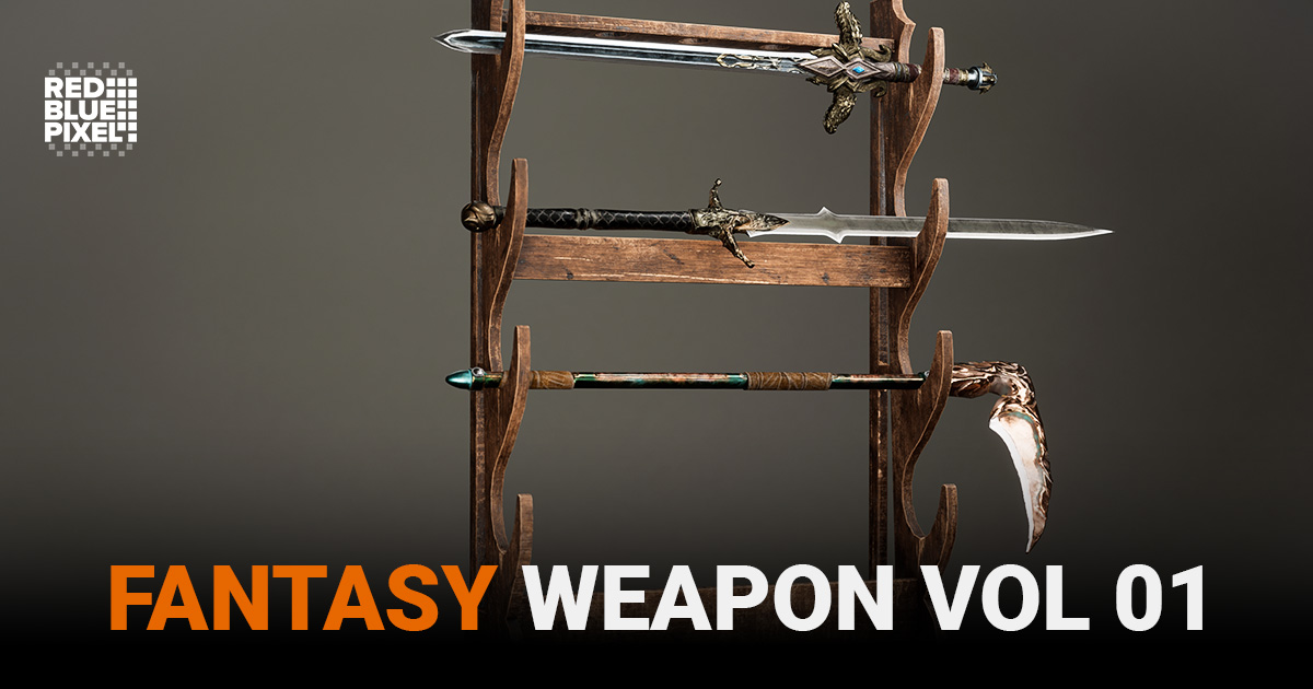 Fantasy Weapon Pack Vol 01 | 3D Weapons | Unity Asset Store