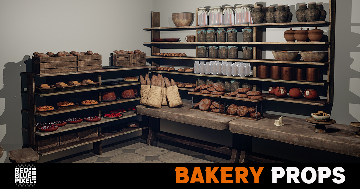 Medieval Bakery Props | 3D Props | Unity Asset Store